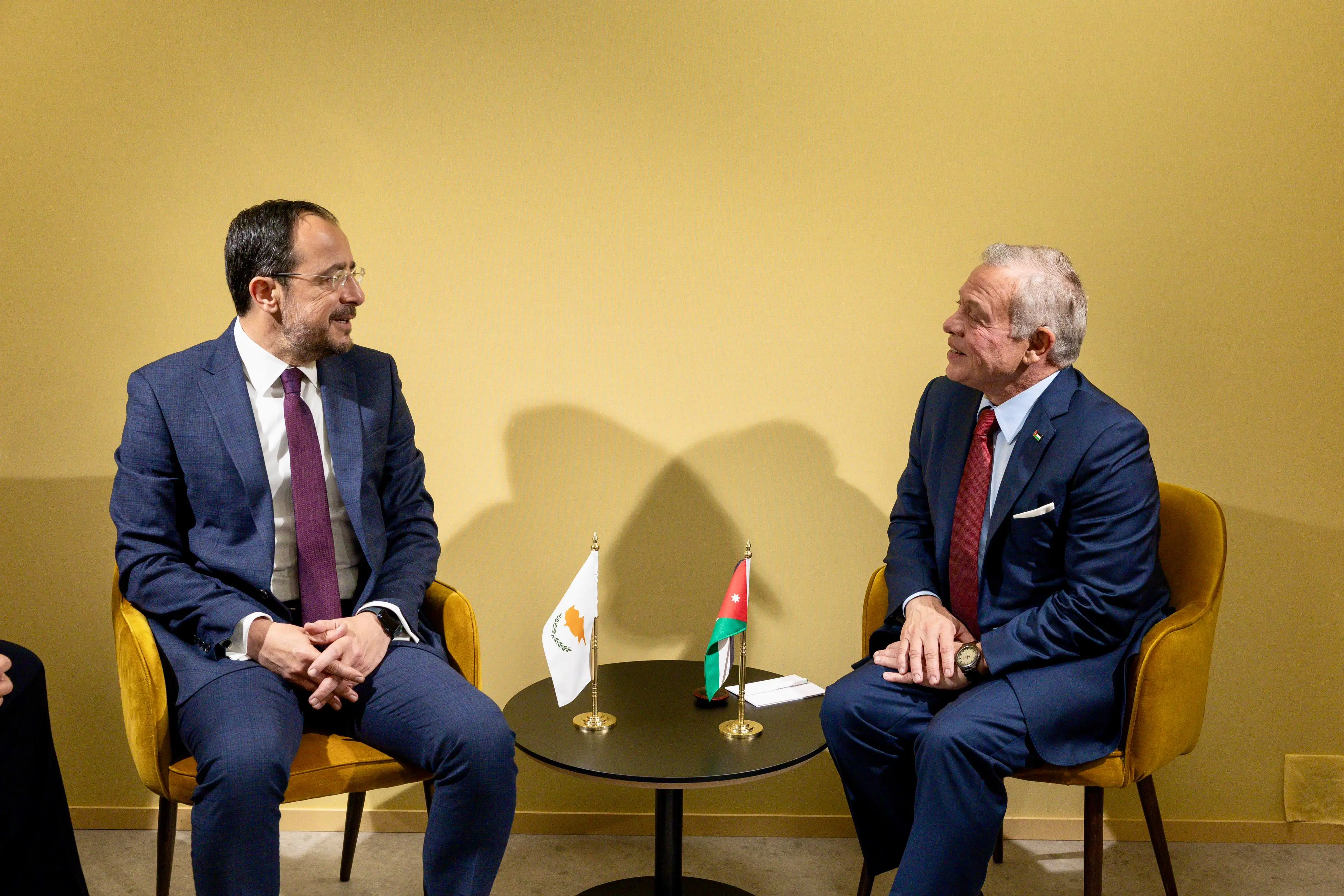 King meets Cyprus president, Monaco prince, UN chief in Nice - The ...