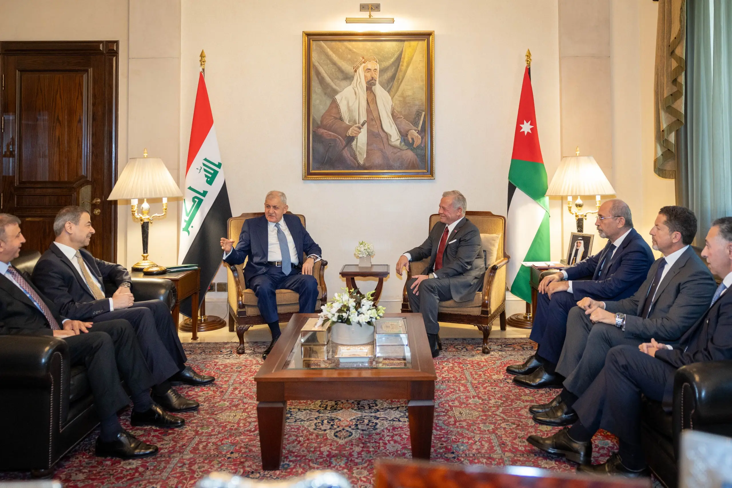 King meets with Iraq president at Basman Palace - The Royal Hashemite Court