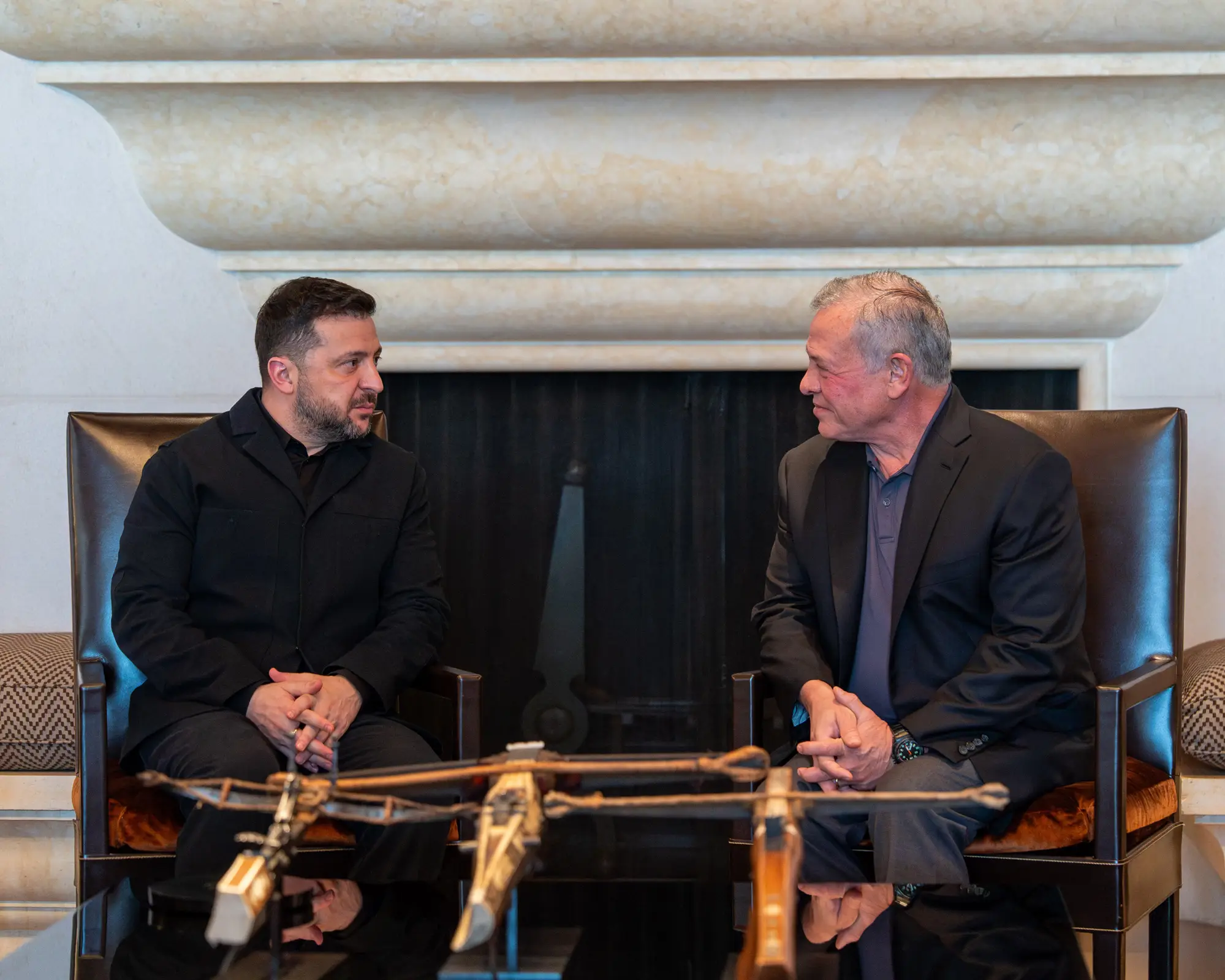 King receives Ukraine president - The Royal Hashemite Court